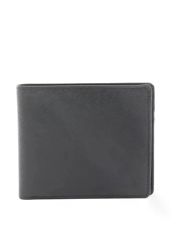 LOUIS VUITTON 2002 Textured Leather Wallet - Black