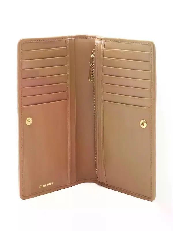 Miu Miu 2010s Matelasse Bi-fold Leather Wallet
