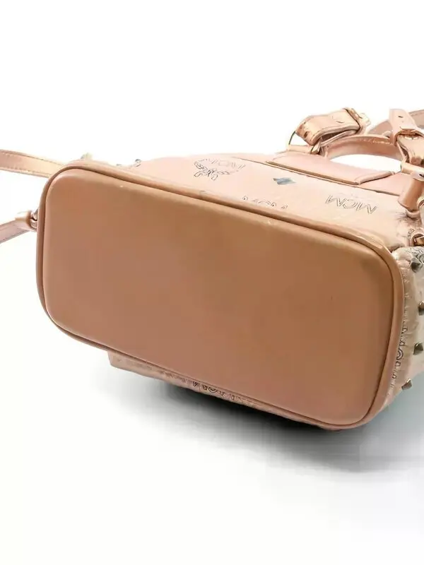 Mcm 2000s Mini Studded Leather Backpack