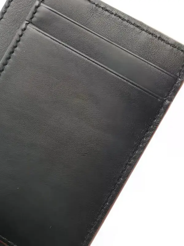 Miu Miu 20s Logo Leather Card Case - Black