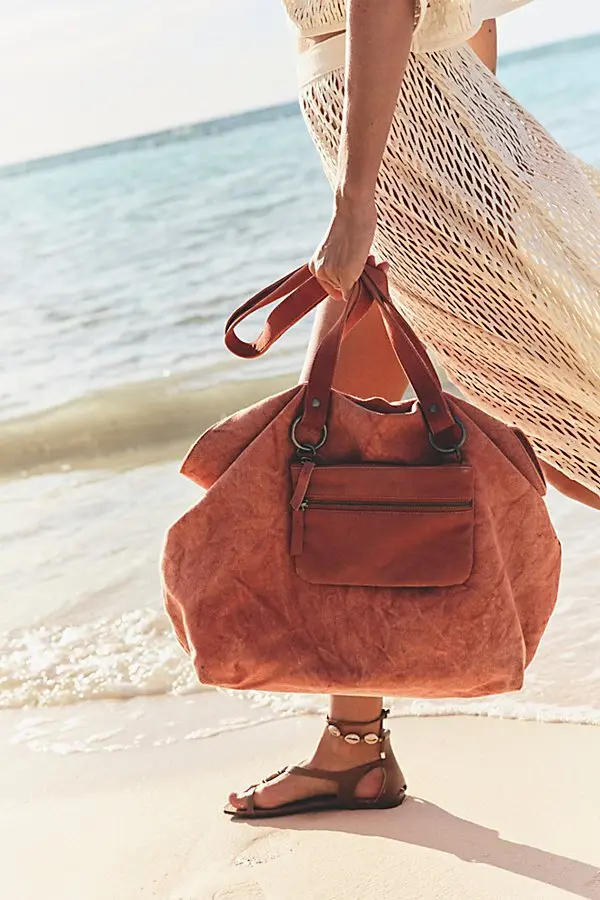 Free People Calla Convertible Tote Bag - Red