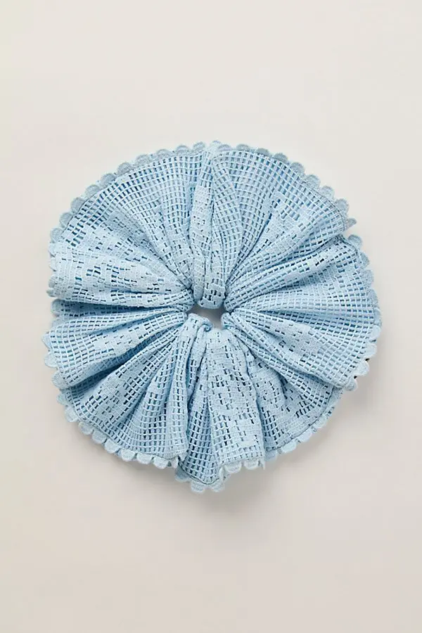 Free People Aurette Scrunchie - Baby Blue