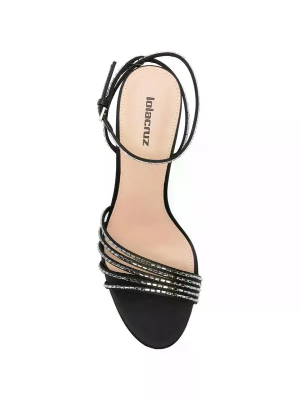 Lola Cruz Embellished Strap Sandals