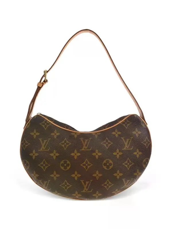 LOUIS VUITTON 2002 Pm Monogram Croissant Shoulder Bag - Brown