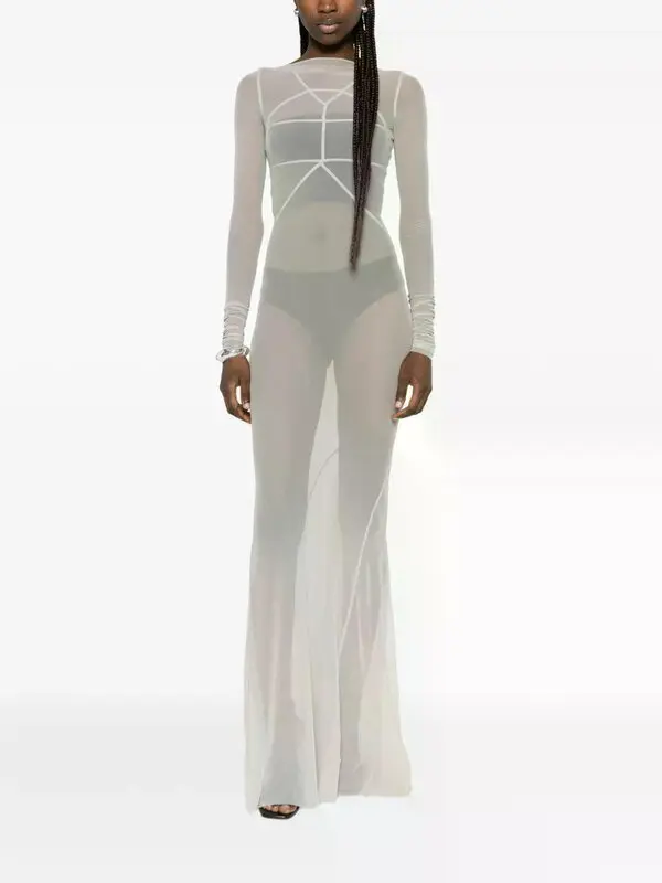 Rick Owens Temple Panelled Maxi Dress