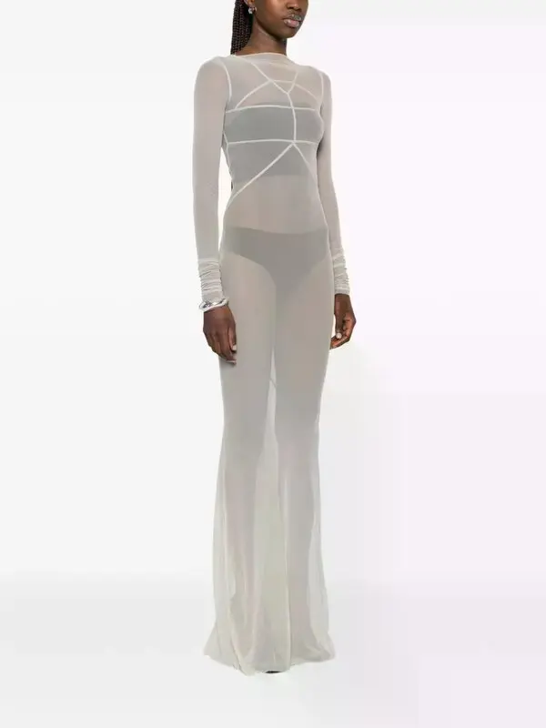 Rick Owens Temple Panelled Maxi Dress
