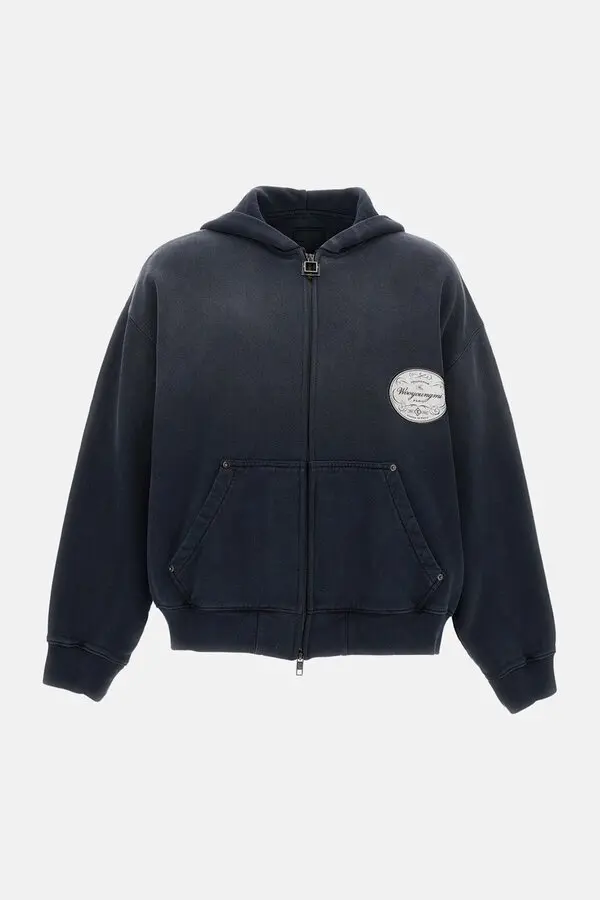 WOOYOUNGMI Cotton Full-zip Hoodie - Blue