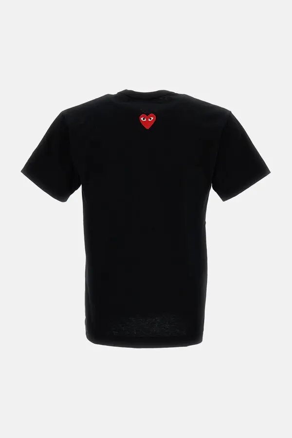 Play Comme Des Garcon Red Heart T-shirt - Black