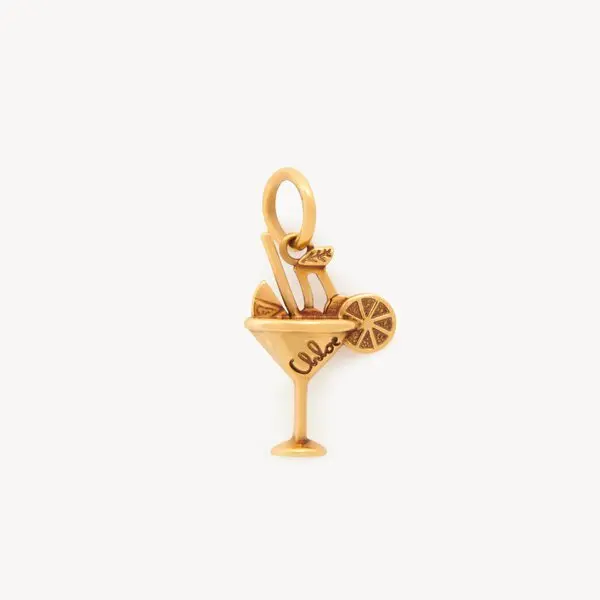 Chloé Alphabet Cocktail Charm - Gold Color
