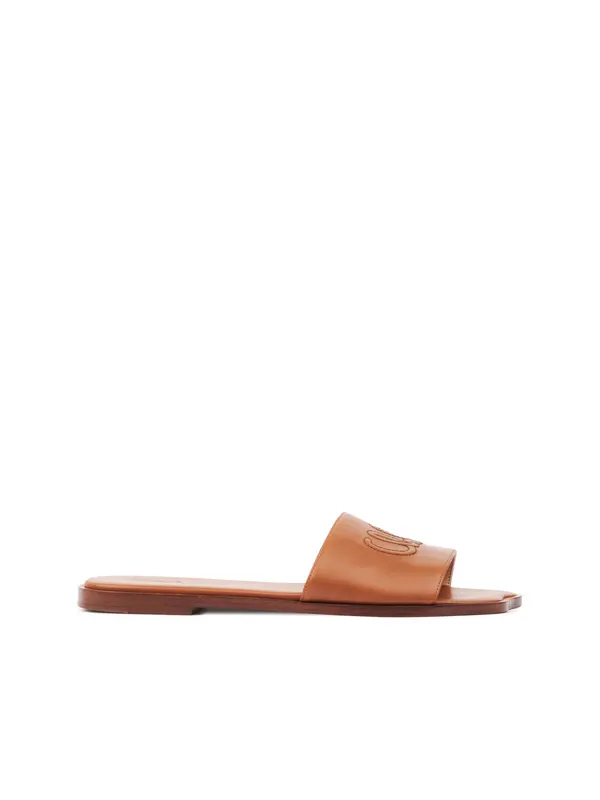 Chloé Soleil Slide - Ginger Brown