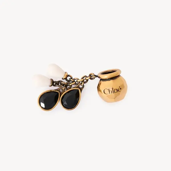 Chloé Sphere Pearl Dice Charm - Gold Color