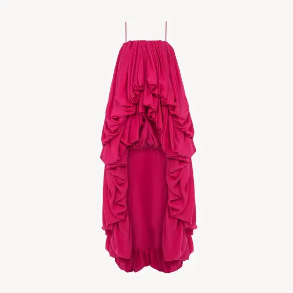 Chloé High-low Sleeveless Jumpsuit - Divine Red