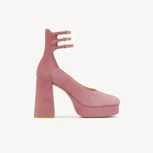 Chloé Loti Platform Pump - Faded Rose