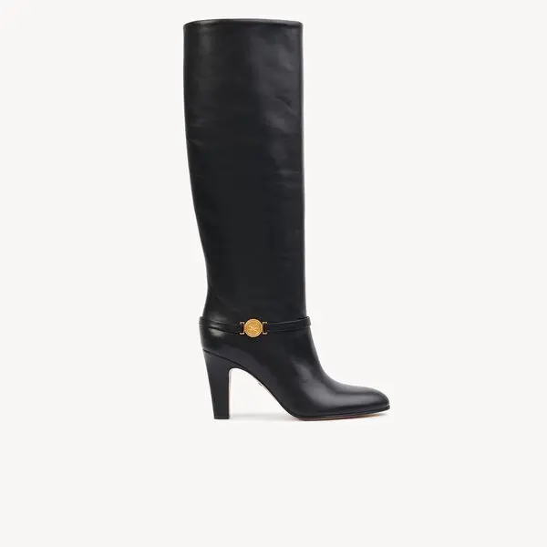 Chloé Eve Heeled Boot - Black
