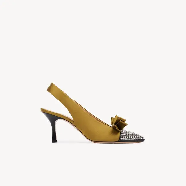 Chloé Alba Pump - Gold / Khaki