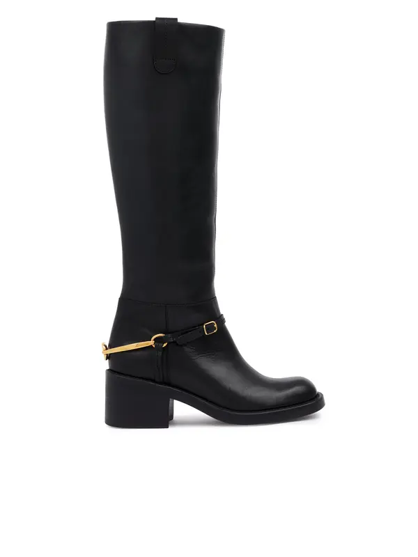 Chloé Dakota Leather Boots - Black