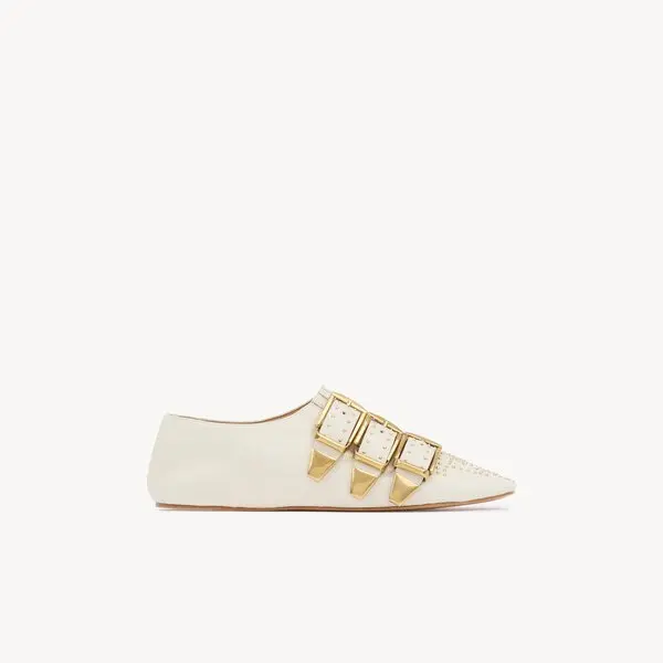 Chloé Susanna Flat - Eggshell