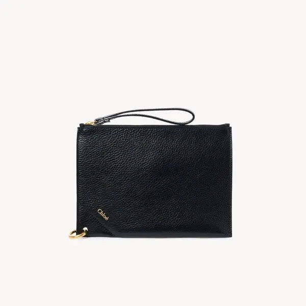 Chloé Spin Zipped Pouch - Black