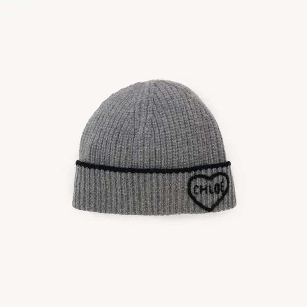 Chloé Wool And Cashmere Beanie - Divine Grey