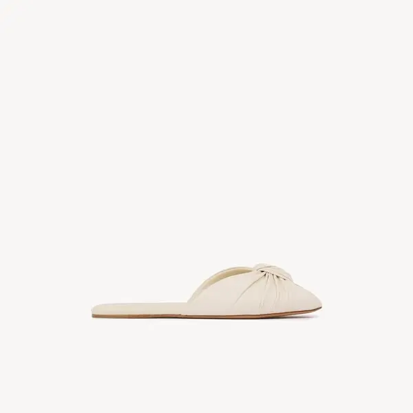 Chloé Suzie Nappa Lambskin Slides - Soft Ivory