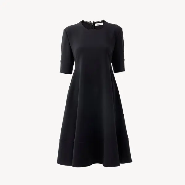 Chloé Short A-line Crêpe Dress - Black