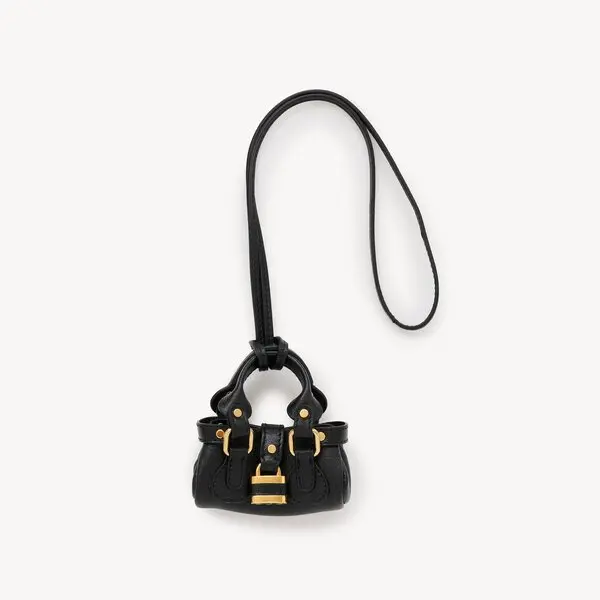Chloé Symbols Mini Paddington Bag Charm - Black