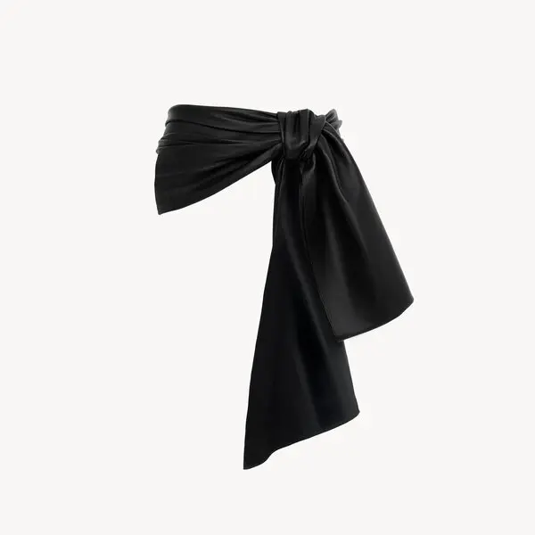 Chloé Bow Belt - Black