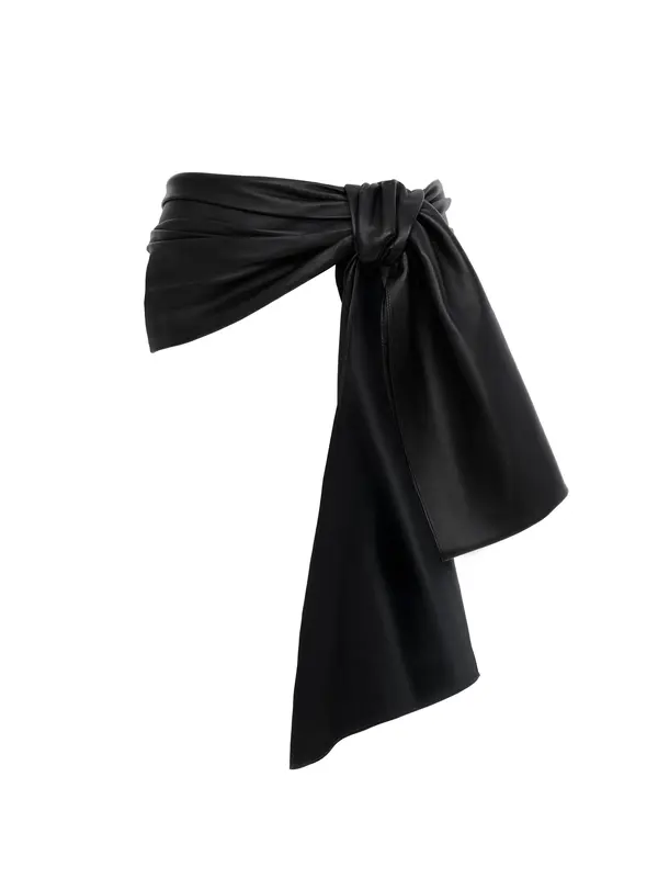 Chloé Bow Belt - Black