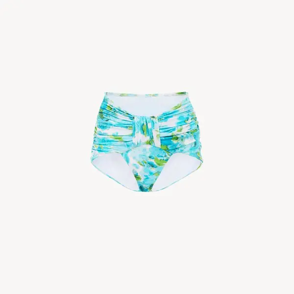 Chloé Mid-rise Bikini Bottom - White - Blue
