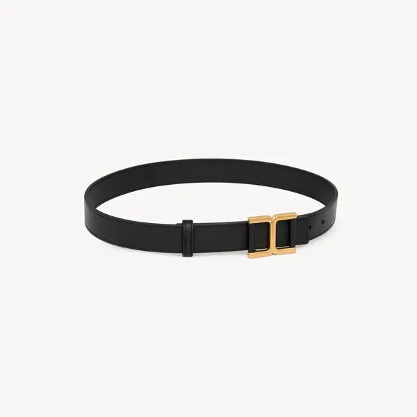 Chloé Marcie Leather Belt - Black