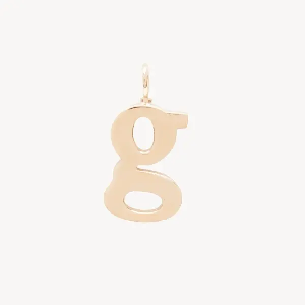 Chloé Alphabet Letter G Charm - Light Gold