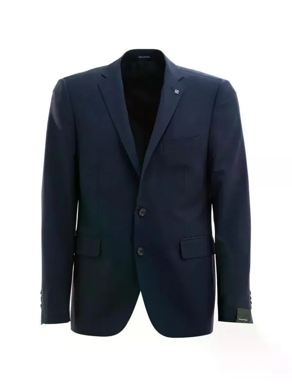 Tagliatore Notched-lapel Single-breasted Suit - Blue