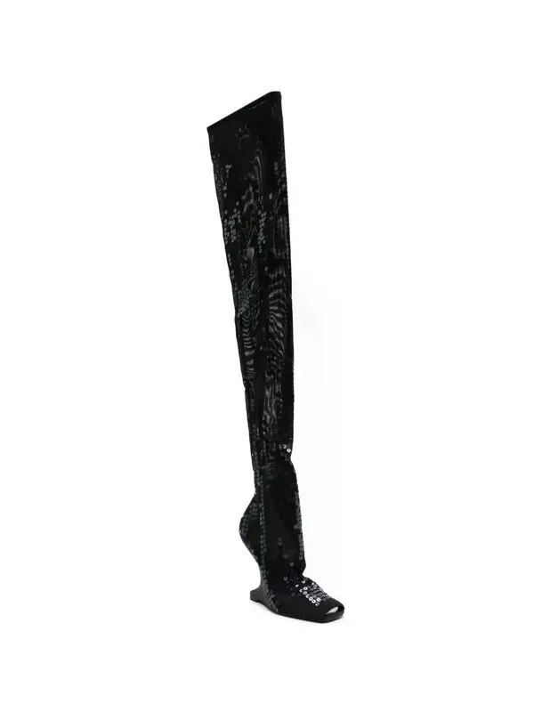 Rick Owens Sequin Embellished Boots