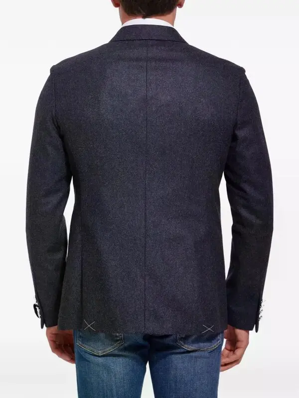 TONELLO Double-breasted Flannel Blazer