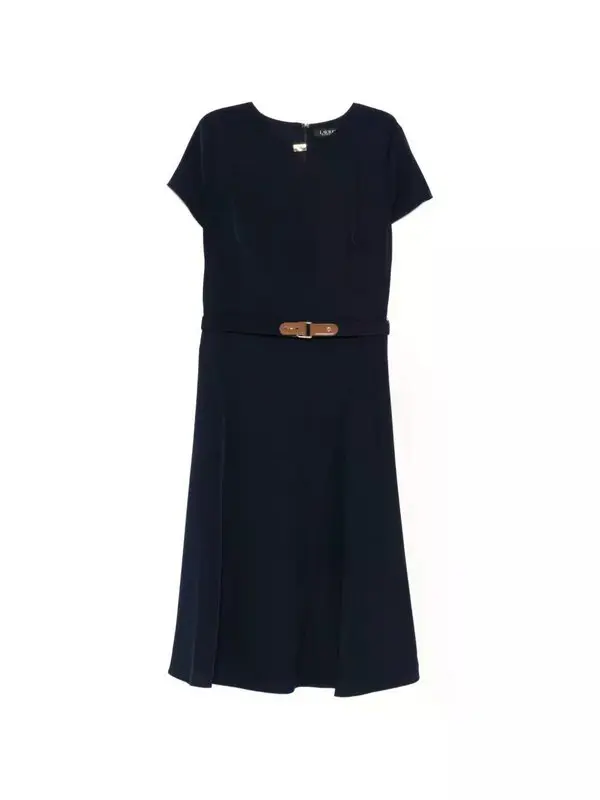 Ralph Lauren Belted A-line Midi Dress