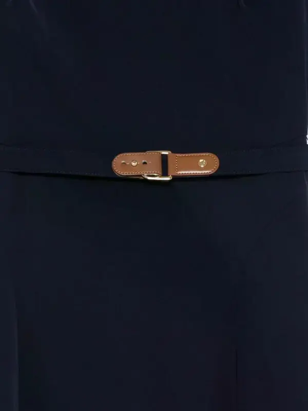 Ralph Lauren Belted A-line Midi Dress