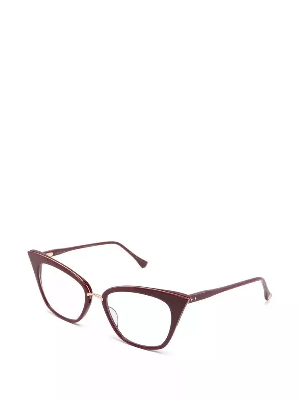 Dita Rebella Cat-eye Glasses - Red
