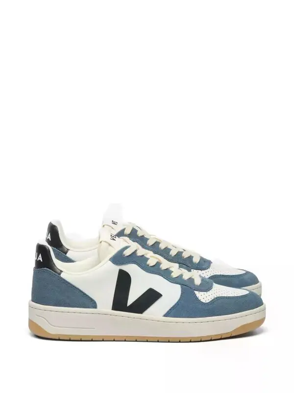 VEJA V-10 Panelled Sneakers - White