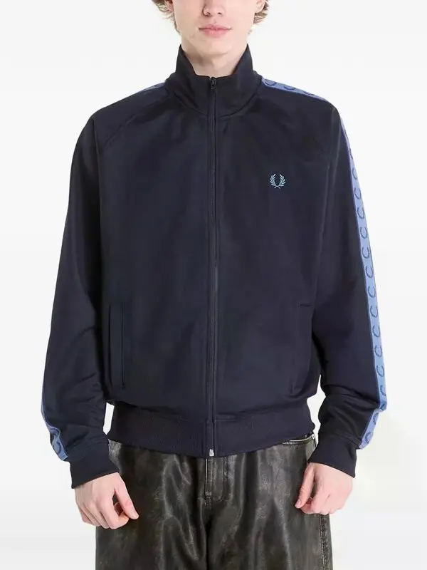 Fred Perry Contrast-tape Laurel Track Jacket