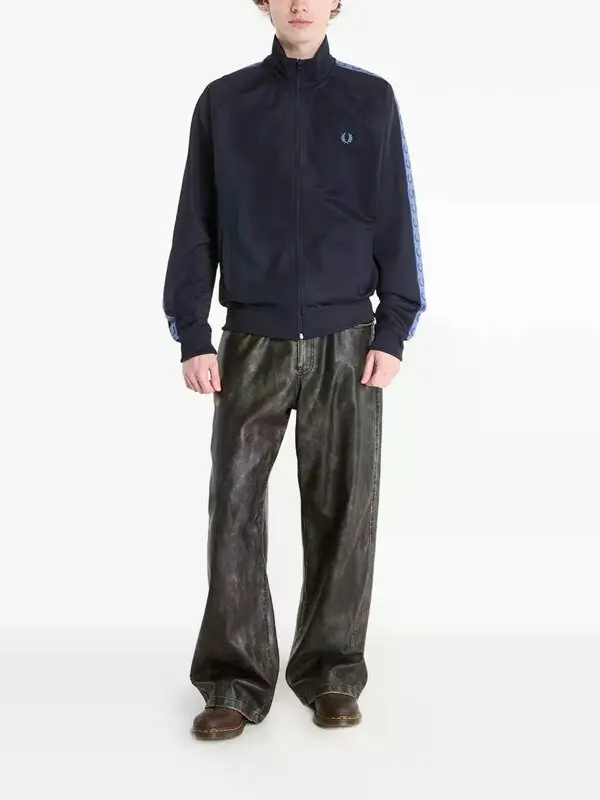 Fred Perry Contrast-tape Laurel Track Jacket