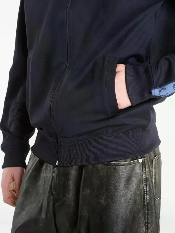Fred Perry Contrast-tape Laurel Track Jacket