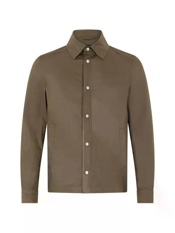 Herno Button-front Shirt Jacket - Brown