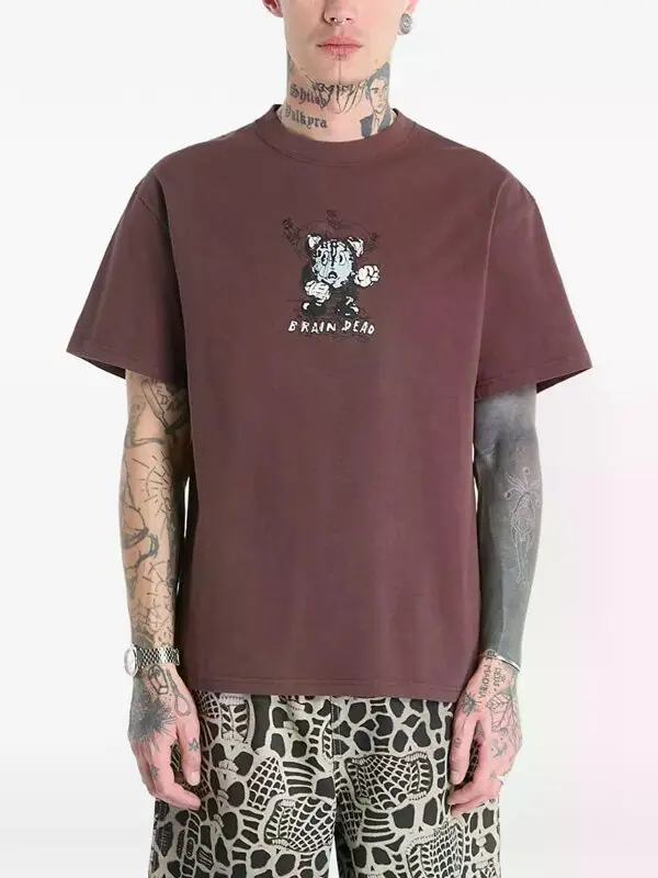 BRAIN DEAD Time Is Nigh Graphic-print T-shirt