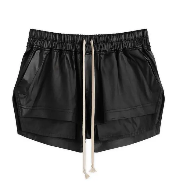 Rick Owens Fluid Fabric Drawstring Shorts - Black