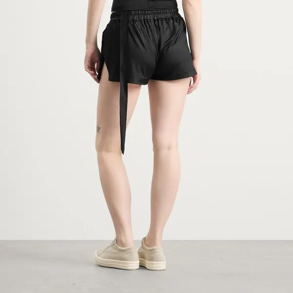 Rick Owens Fluid Fabric Drawstring Shorts - Black