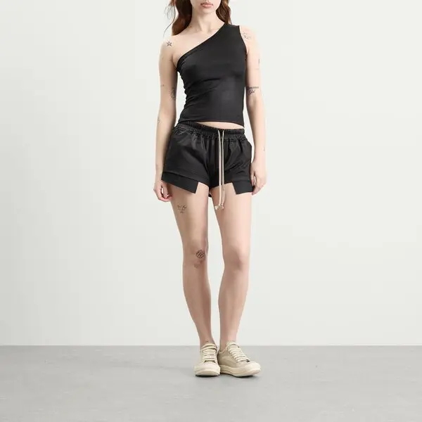 Rick Owens Fluid Fabric Drawstring Shorts - Black