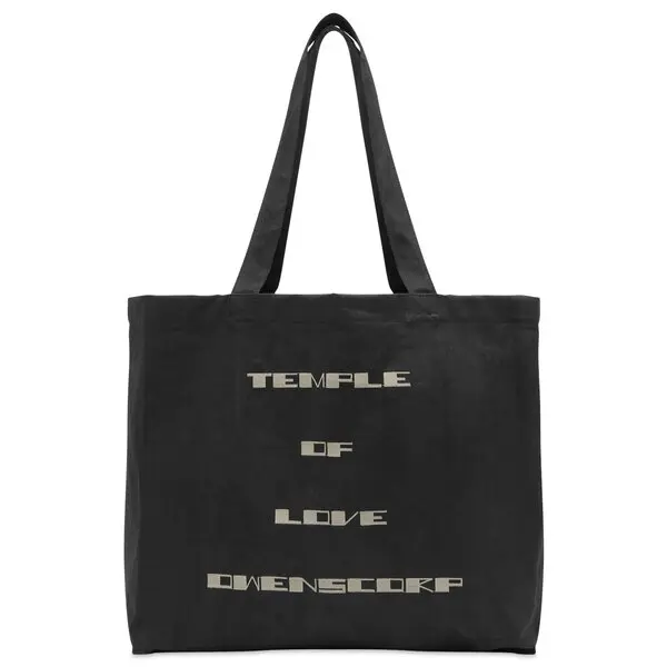 Rick Owens Temple Of Love Tote Bag - Black