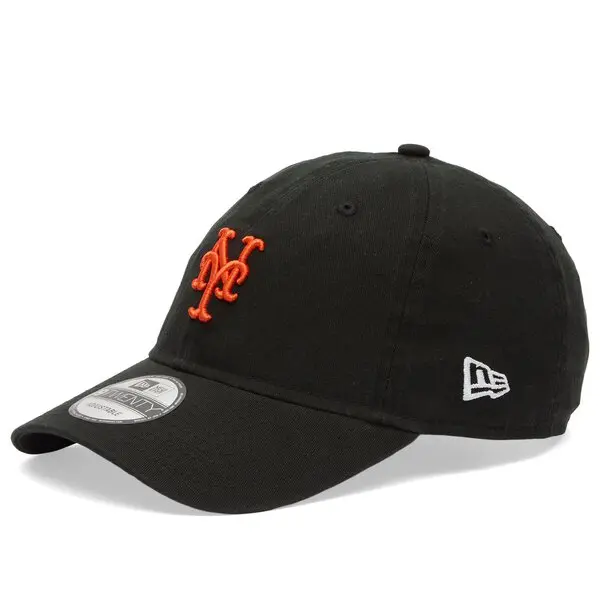 New Era New York Mets Washed Script 9twenty Cap - Black