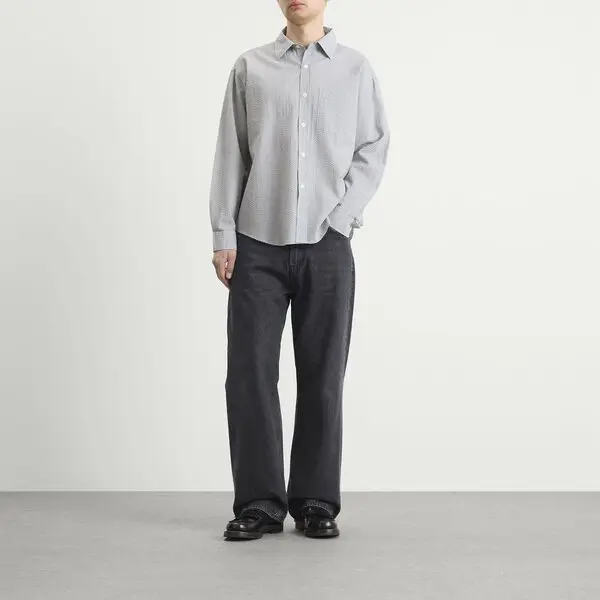 MFPEN Textured Check Executive Shirt - Bottle Grey