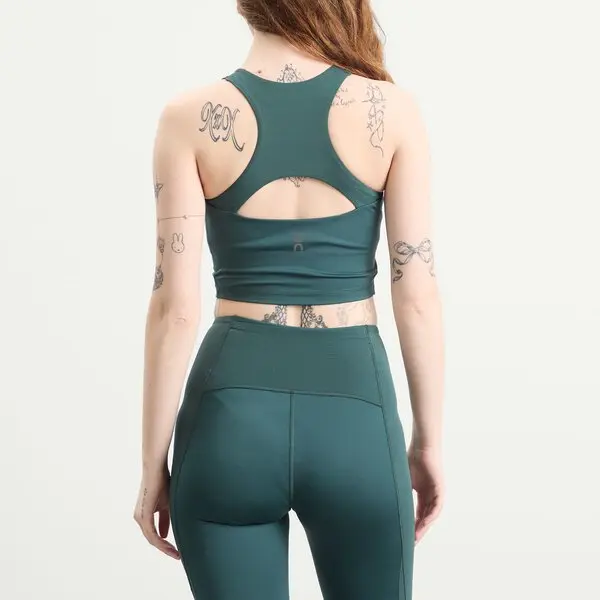 On Train Volt Cropped Top - Obsidian